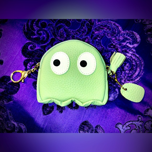 Bags | Pacman Ghost Novelty Coin Purse Green | Poshmark